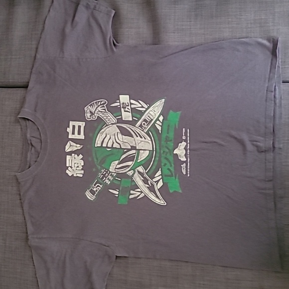 Loot Crate | Shirts | Large Grey Power Rangers Shirt With White Ranger ...